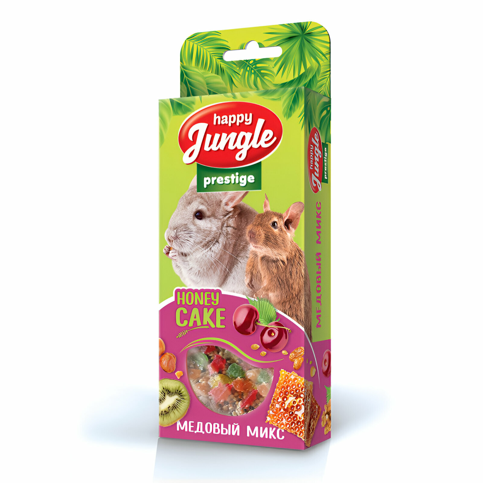 Лакомство Happy Jungle Престиж корзинки для грызунов медовый микс 3 шт.