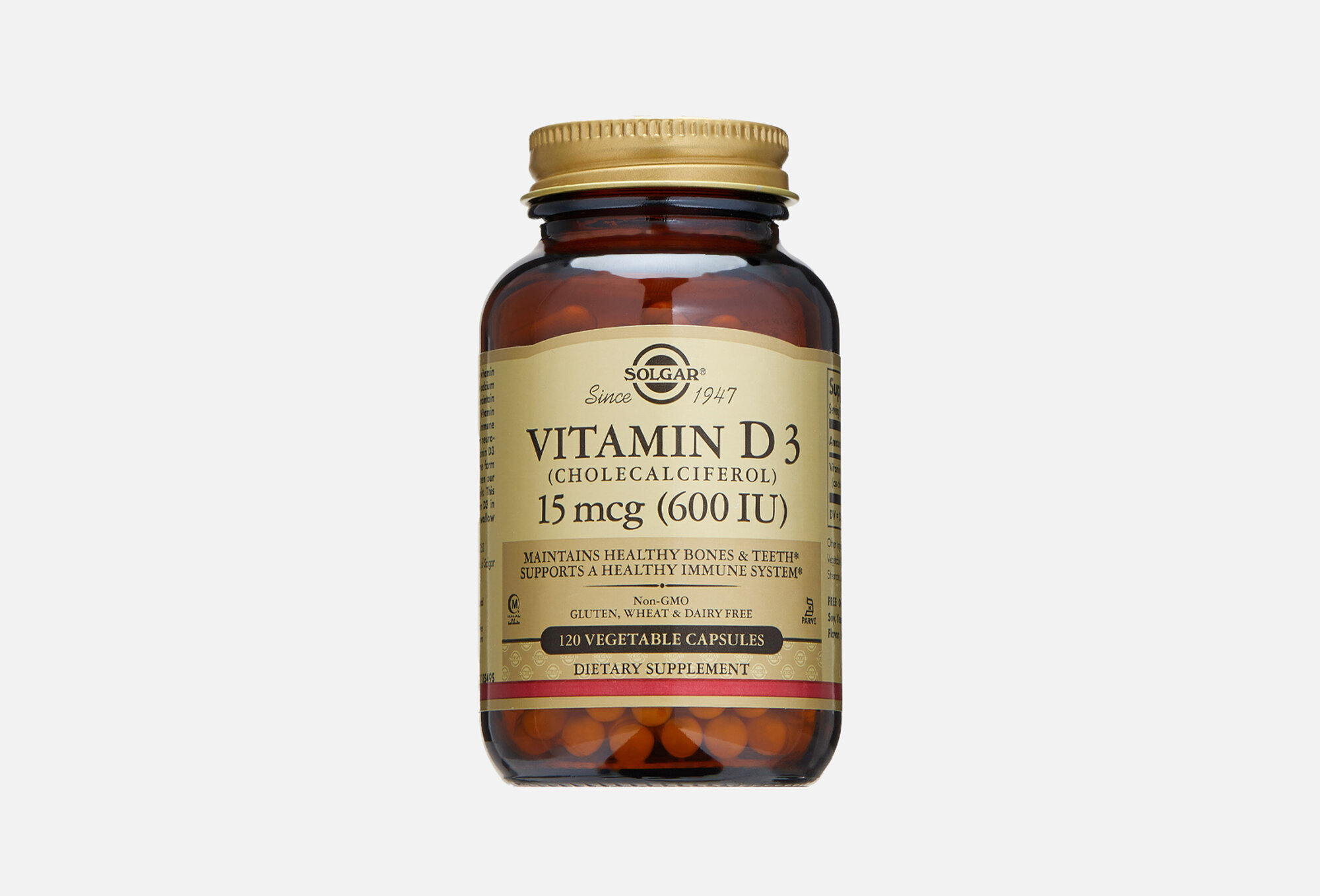Витамин D3 SOLGAR Vitamin D3 600 ме в капсулах