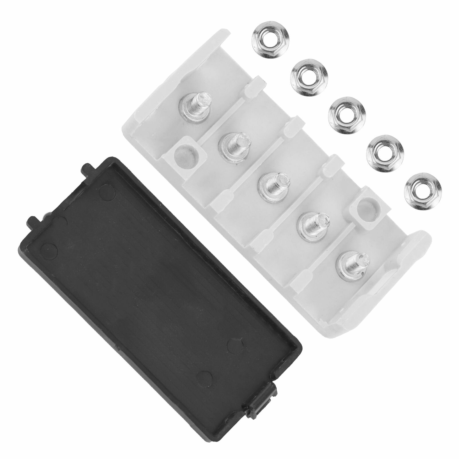 Универсальная распределительная коробка для аксессуаров для электромобилей, распределительная коробка с 5 отверстиями, черно-белая пряжка