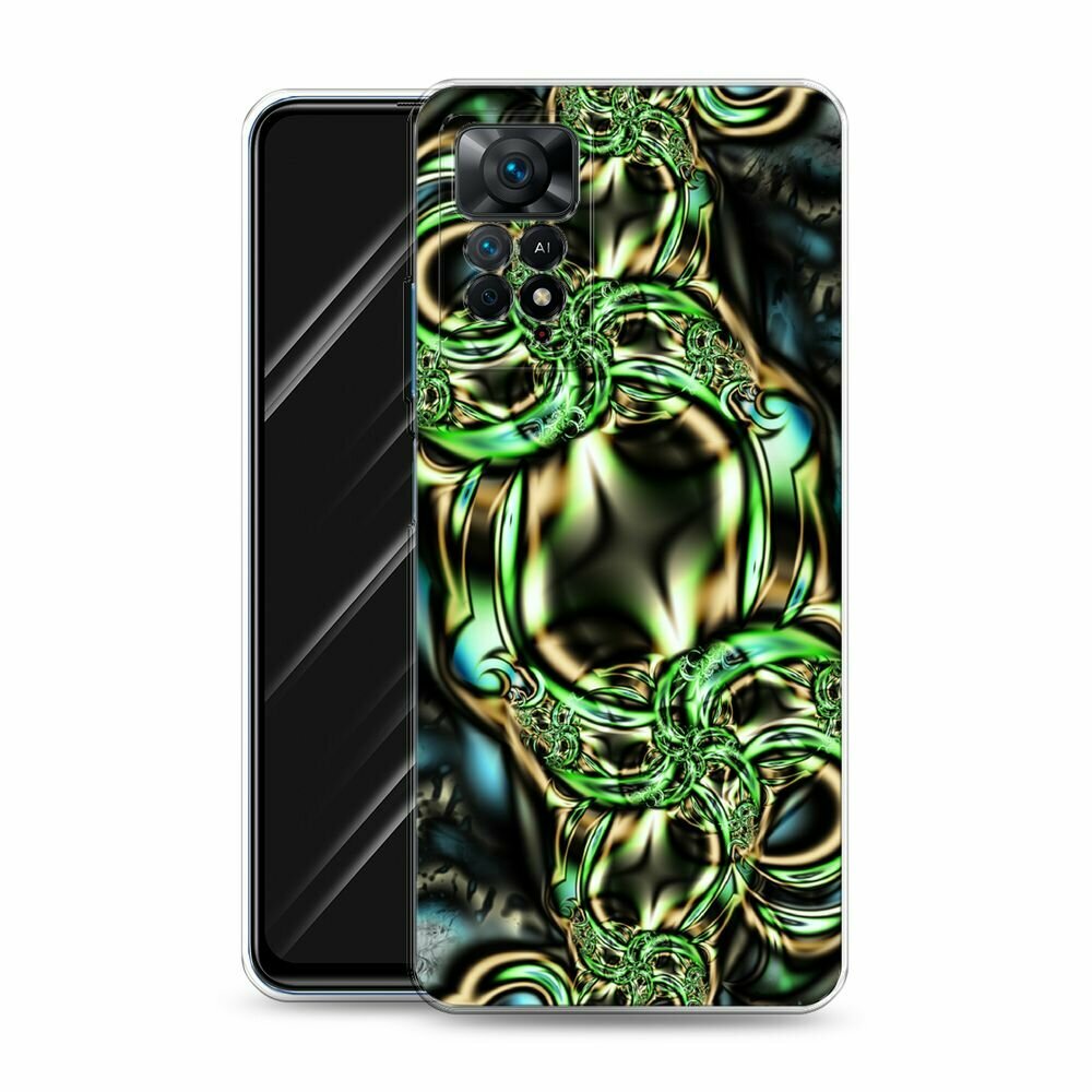 Чехол на Xiaomi Redmi Note 11E Pro / Сяоми Редми Нот 11E Pro Про с принтом Абстракция 18 — фото 1