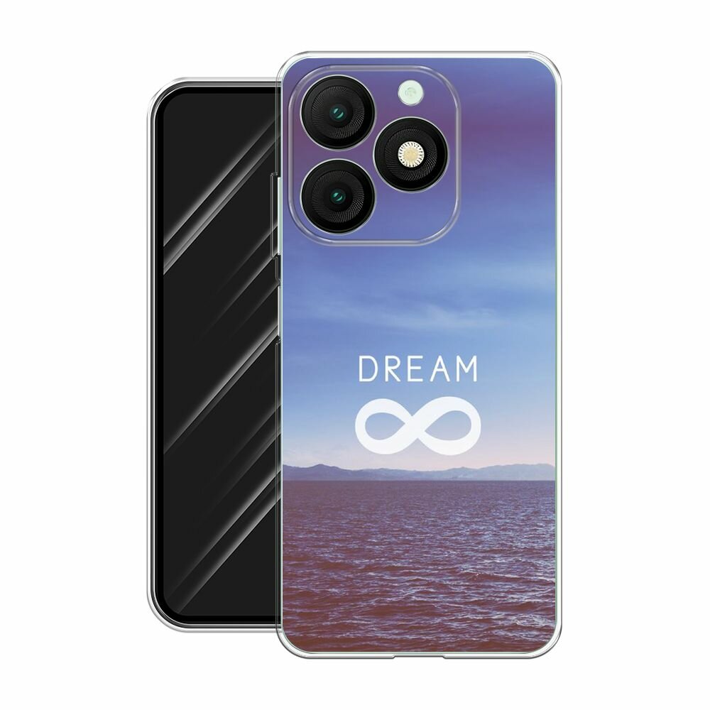 Чехол на Itel A50 / Ител А50 с принтом "Dream бесконечность" — фото 1