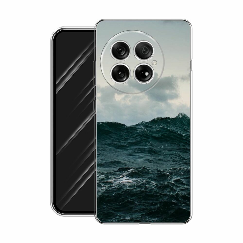Силиконовый чехол на OnePlus 13 / Ван Плас 13 с принтом "Волны 11" — фото 1