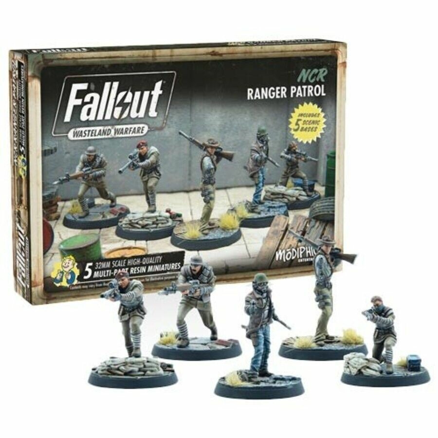 Набор миниатюр NCR: Ranger Patrol Fallout: Wasteland Warfare