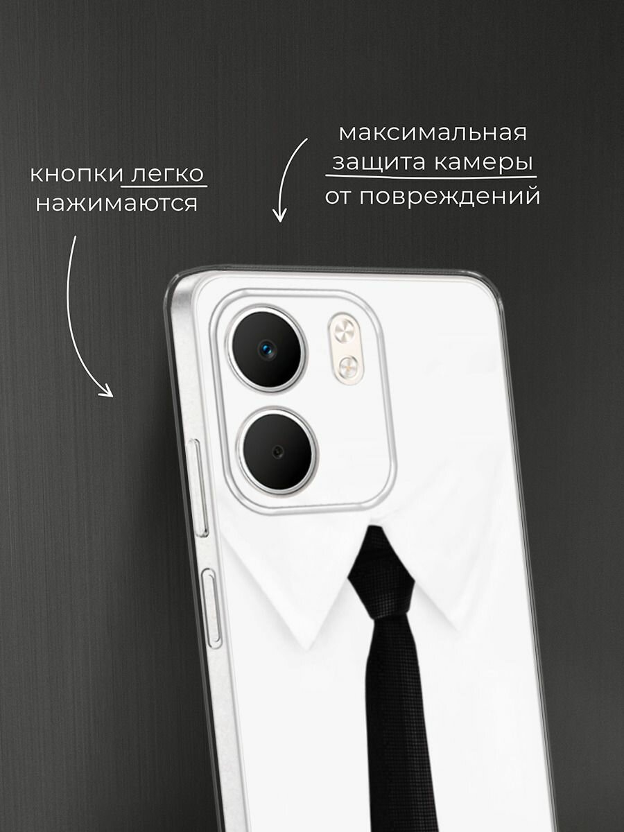 Силиконовый чехол на Oppo A5x / Оппо А5x с принтом "Галстук" — фото 1