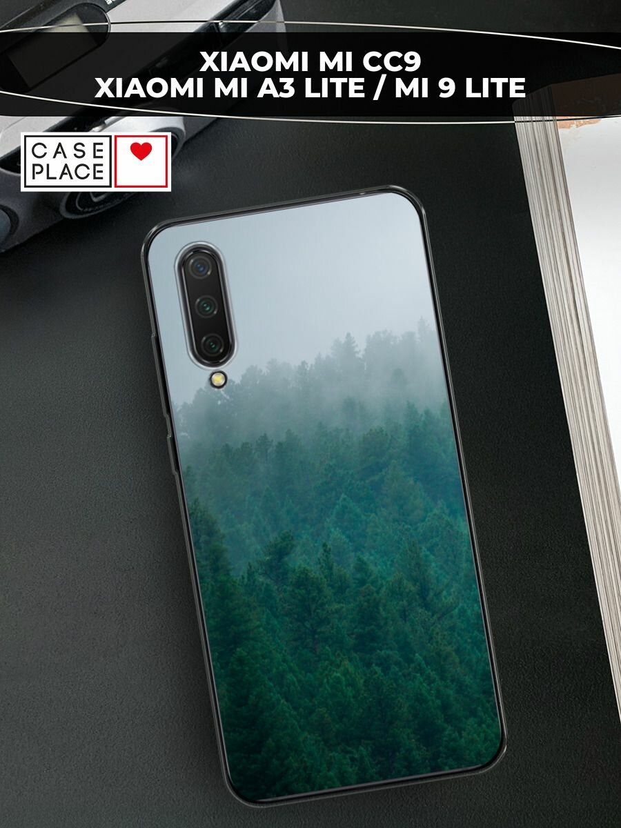 Чехол на Xiaomi Mi CC9/A3 Lite/9 Lite / Сяоми Mi CC9/A3 Lite/9 Lite с принтом "Лес в облаках"