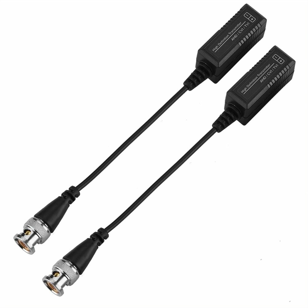 Пассивный видеоадаптер-балун HD CVI AHD TVI, 1 пара UTP BNC Cat5, передатчик видеонаблюдения для систем видеонаблюдения