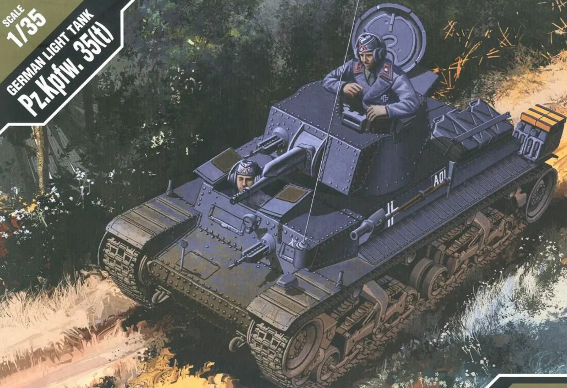 ACADEMY AC13280 1/35 немецкий Pz.Kpfw. 35(t) сборная модель танка