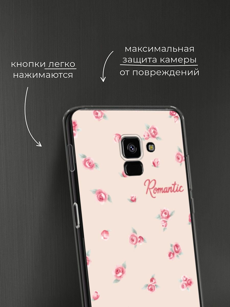 Чехол на Samsung Galaxy A8 + / Самсунг Галакси А8 Плюс 2018 с принтом "Romantic" — фото 1