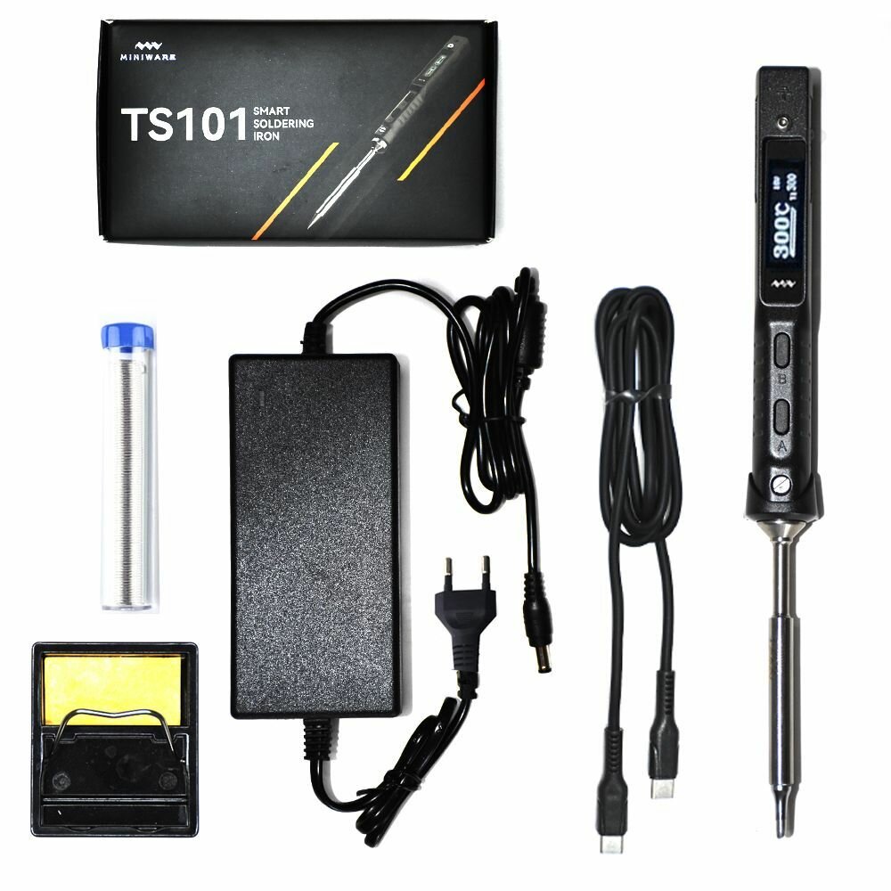 Мини Портативный Умный программируемый электрический паяльник TS101 с цифровым ЖК-дисплеем Оригинальный сменный наконечник высокой частоты