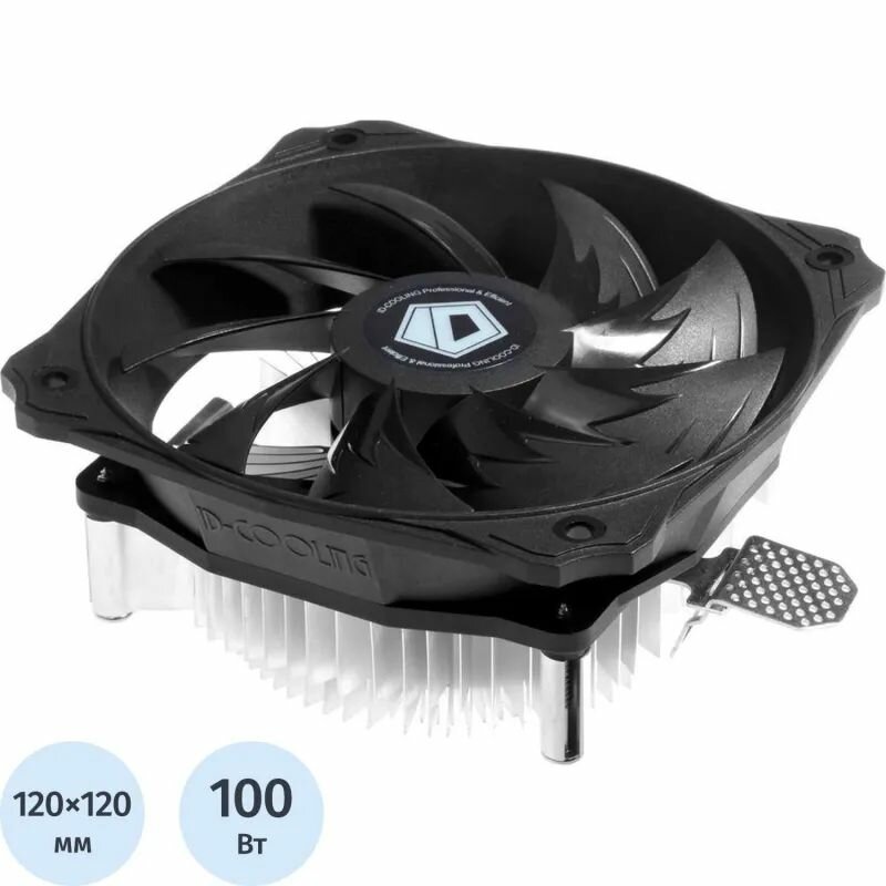 Кулер для процессора ID-Cooling LGA115X, 775, AM4, AM3, AM2 TDP 100W, FAN, 120 mm