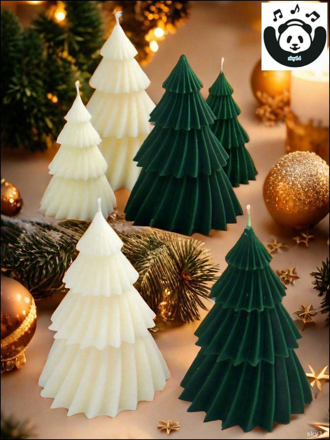 Эксклюзивная модель елки для литья свечей и рождественского декора из гипса с эпоксидной смолой