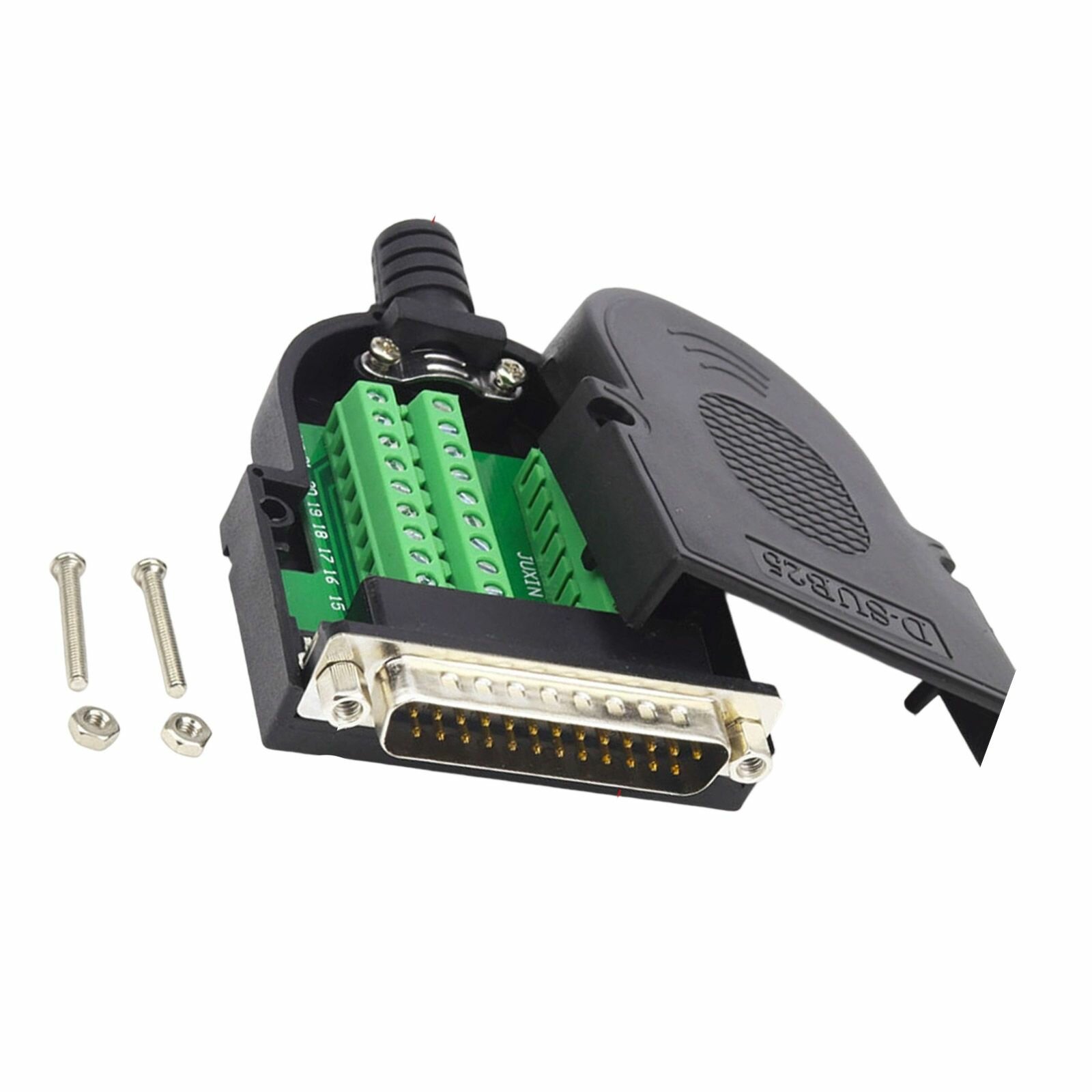 Расширенный адаптер RS232 c разъемом DB25, подключенные интерфейсы, внешнее соединение