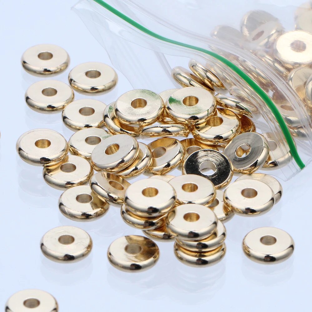 Золотые позолоченные бусины-разделители Weargolsil 3-10 мм