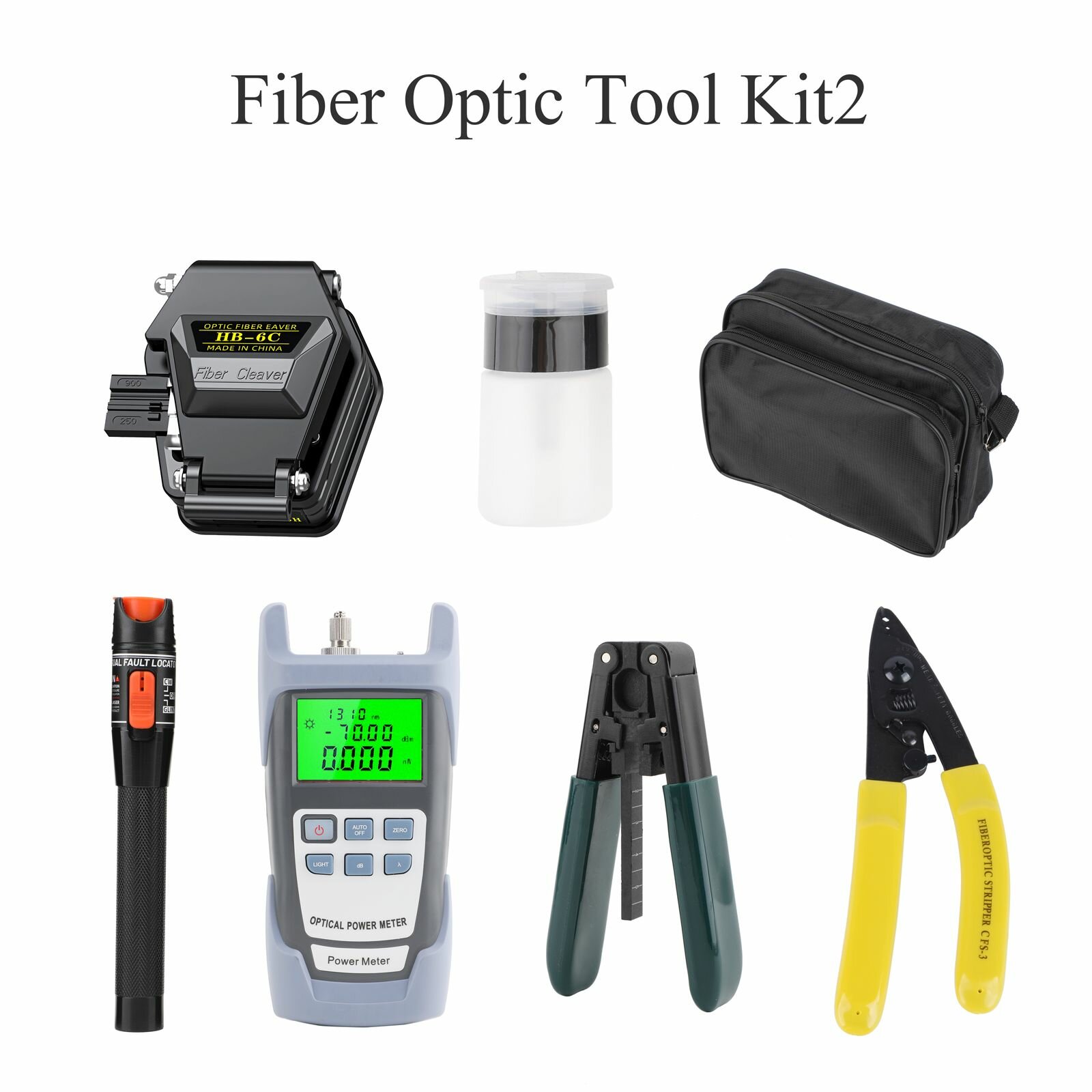 Комплект для оконцевания оптоволокна FTTH 6-в-1