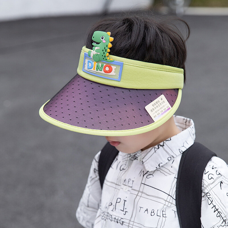 Детская солнцезащитная шляпа с защитой от ультрафиолета, летняя пустая шляпа от солнца для девочек, сетчатая шляпа от солнца для мальчиков, детская шапка оптом