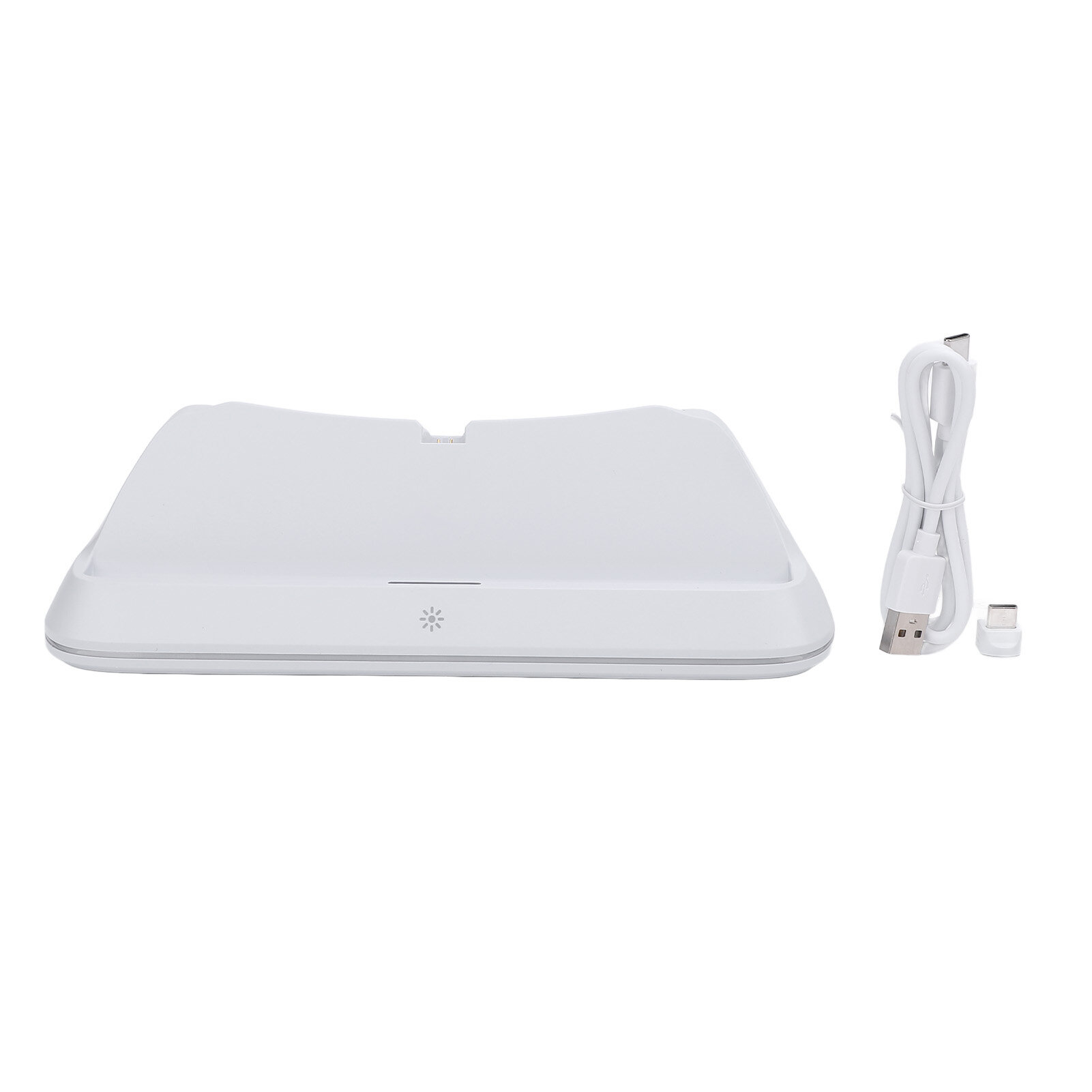 Game Console Charging Stand Portable RGB Light Effect Game Console Charge Base Holder for PS Portal White