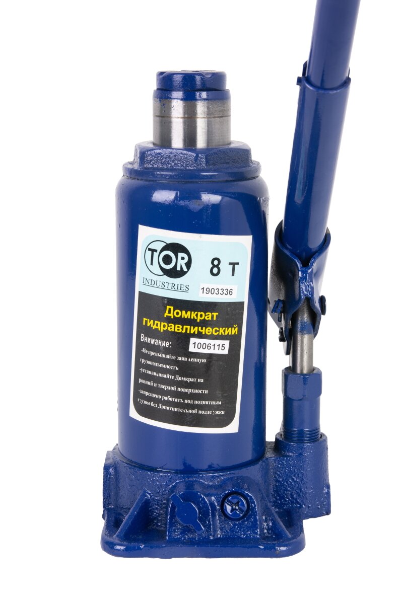 1006115 Домкрат гидравлический TOR ДГ-8 г/п 8,0 т (в пластиковом кейсе)