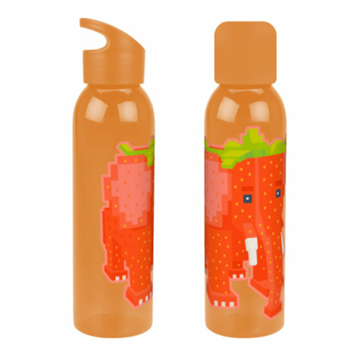 Бутылка для воды «Укради брейнрот клубничный слон steal a brainrot» (оранжевый)