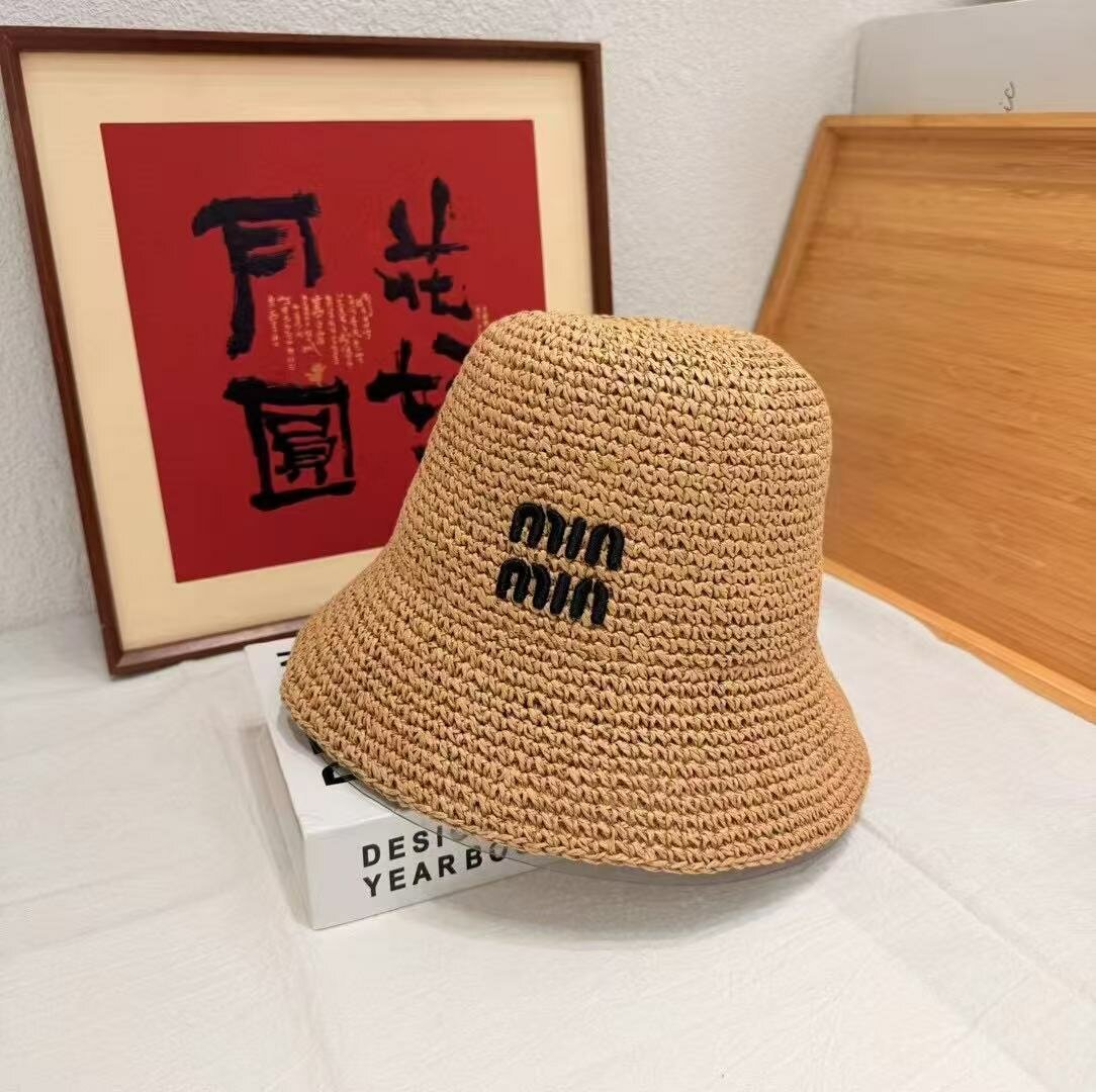 Новая соломенная шляпа-ведро в корейском стиле на осень и зиму, новая солнцезащитная соломенная шляпа с английской буквой «m», женская повседневная универсальная шляпа в рыбацком стиле