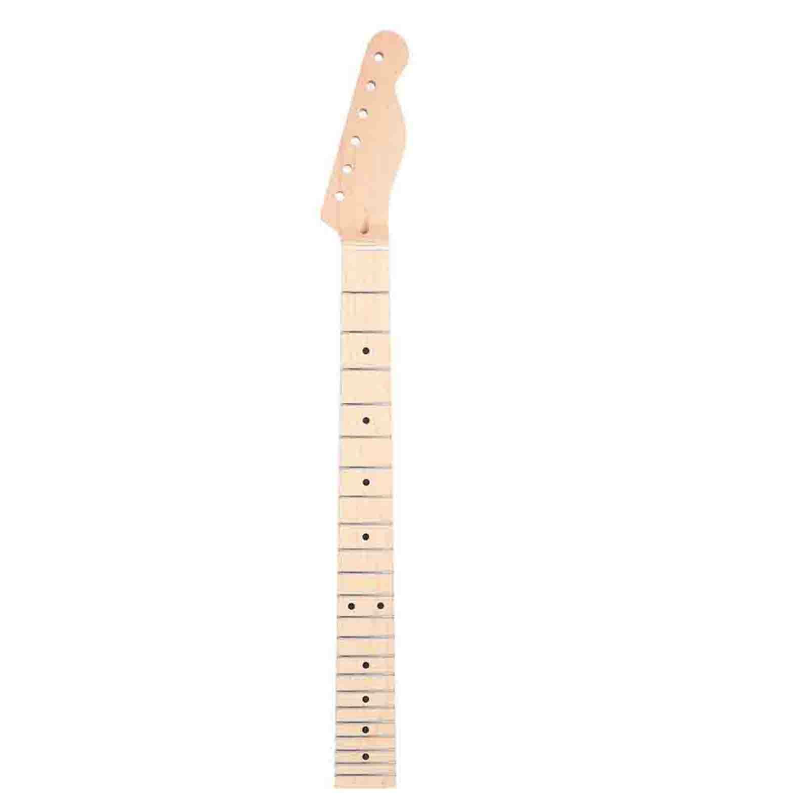 22 Frets Black Mark Dots Maple Electric Guitar Neck TL Style Guitars(with Postmedial Line)