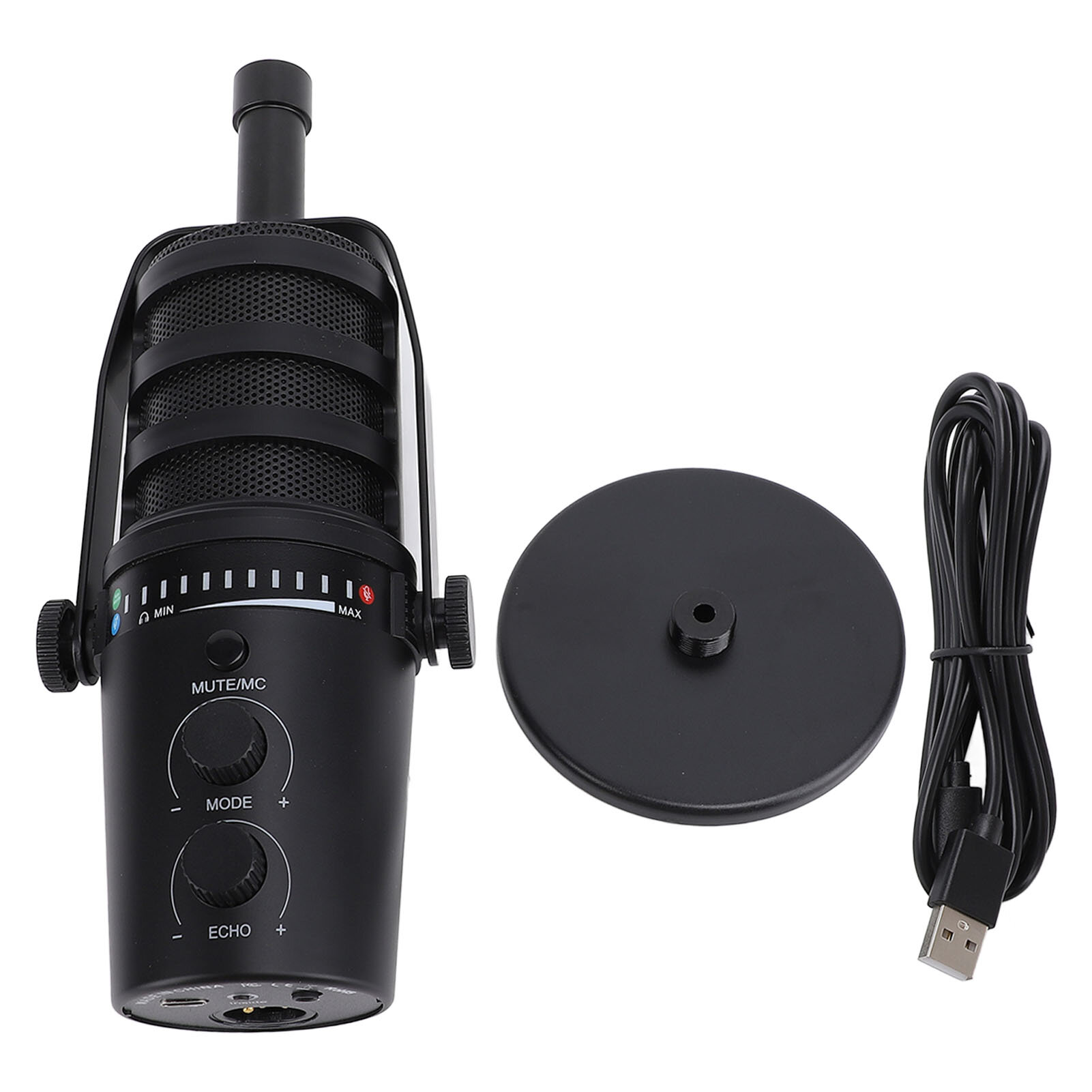 Recording Live Microphone Gaming Podcast Streaming USB PC Condenser Mic with Quick Mute