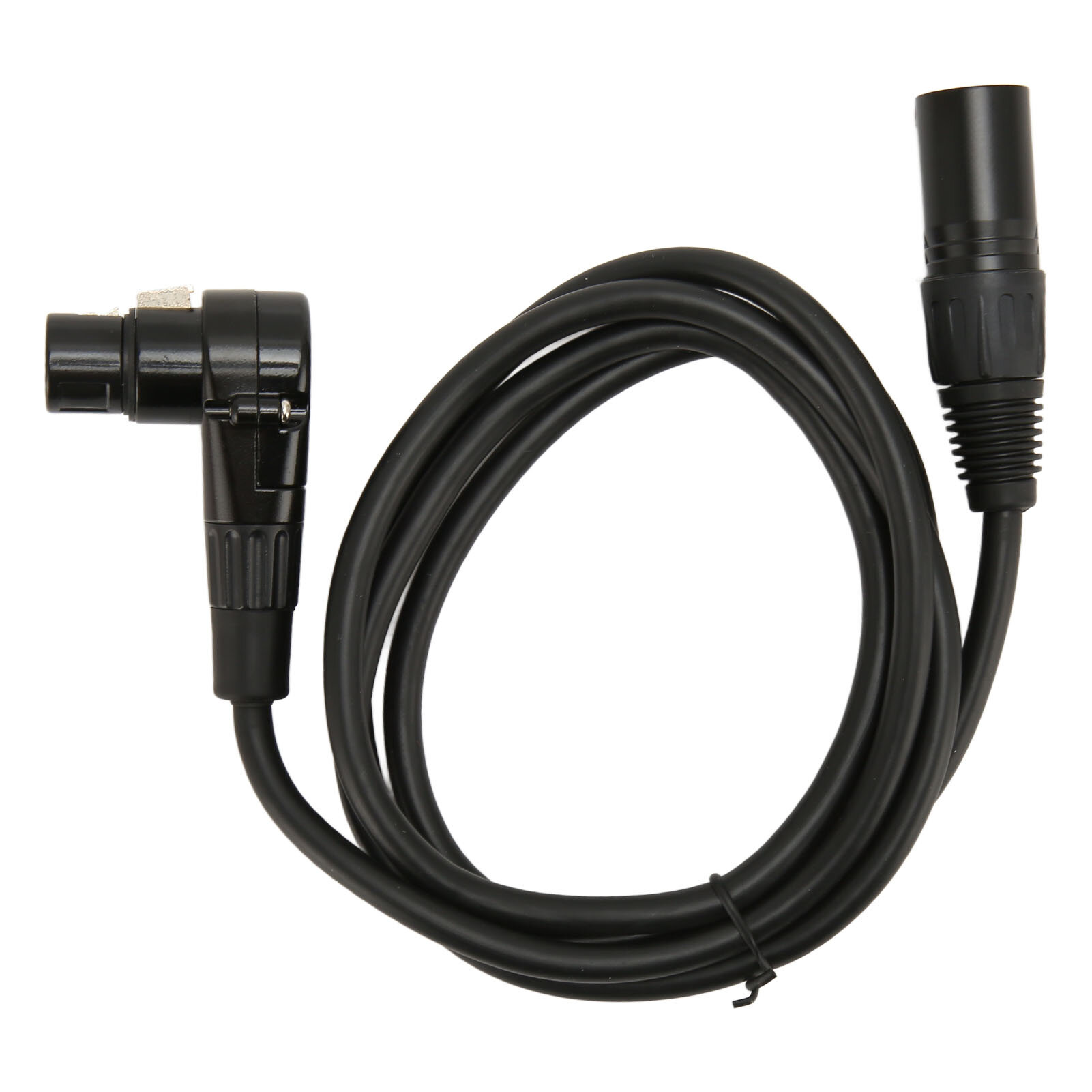 XLR Мужчина до 90 градусов женского микрофона 3 -контактный серебряный серебряный проводник XLR сбалансированный кабель микрофон 4,9 фута