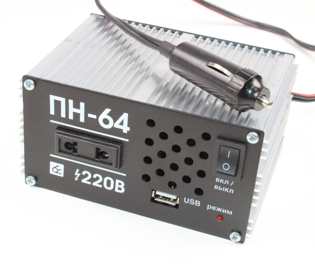 Преобразователь напряжения А/М 24В в 220В Вымпел ПН-64, 180Вт (синус, пик. мощ. 550Вт) НПП Орион 5241