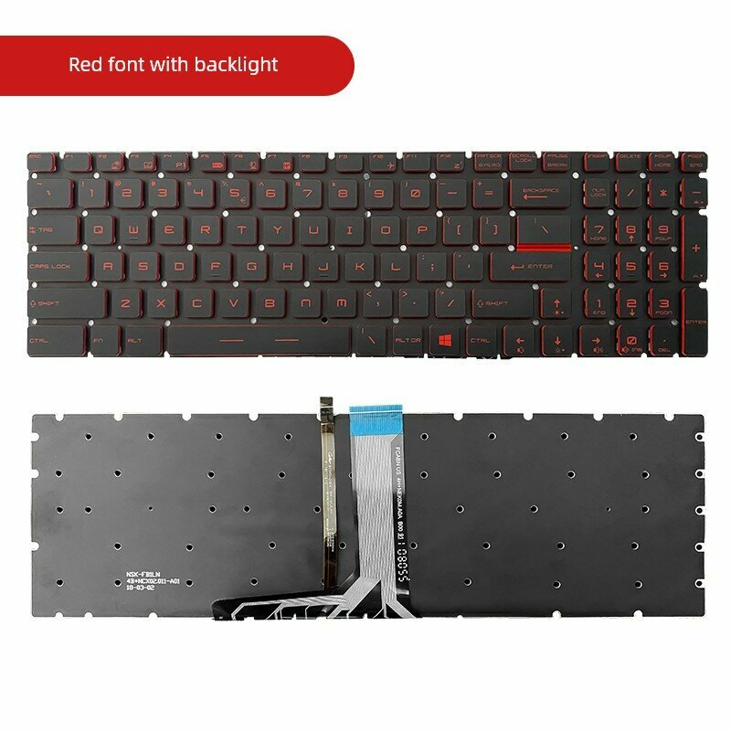 Подходит для клавиатуры MSI GP65 GL75 GF75 GS75 GP75 GT76 GE63VR GV62 MS-16P1 Совершенно новая оригинальная красная