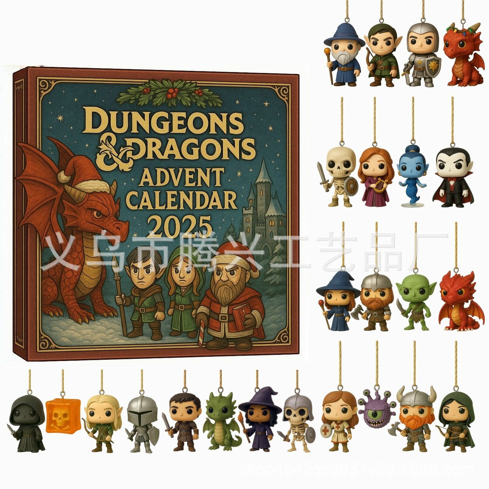 Адвент-календарь на 2025 год, Слепая коробка, Рождественский подарок, Новинка 2D плоскость