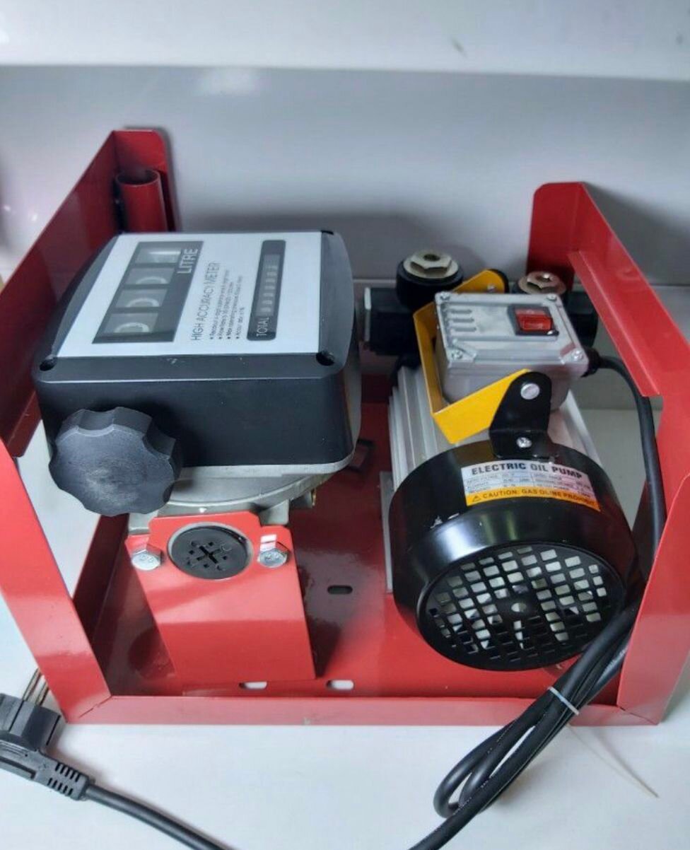 Станция 220 вольт (Семеныч, ТАО) перекачки топлива со счётчиком 220v 60л/мин, 550 ватт, арт: 2700-К