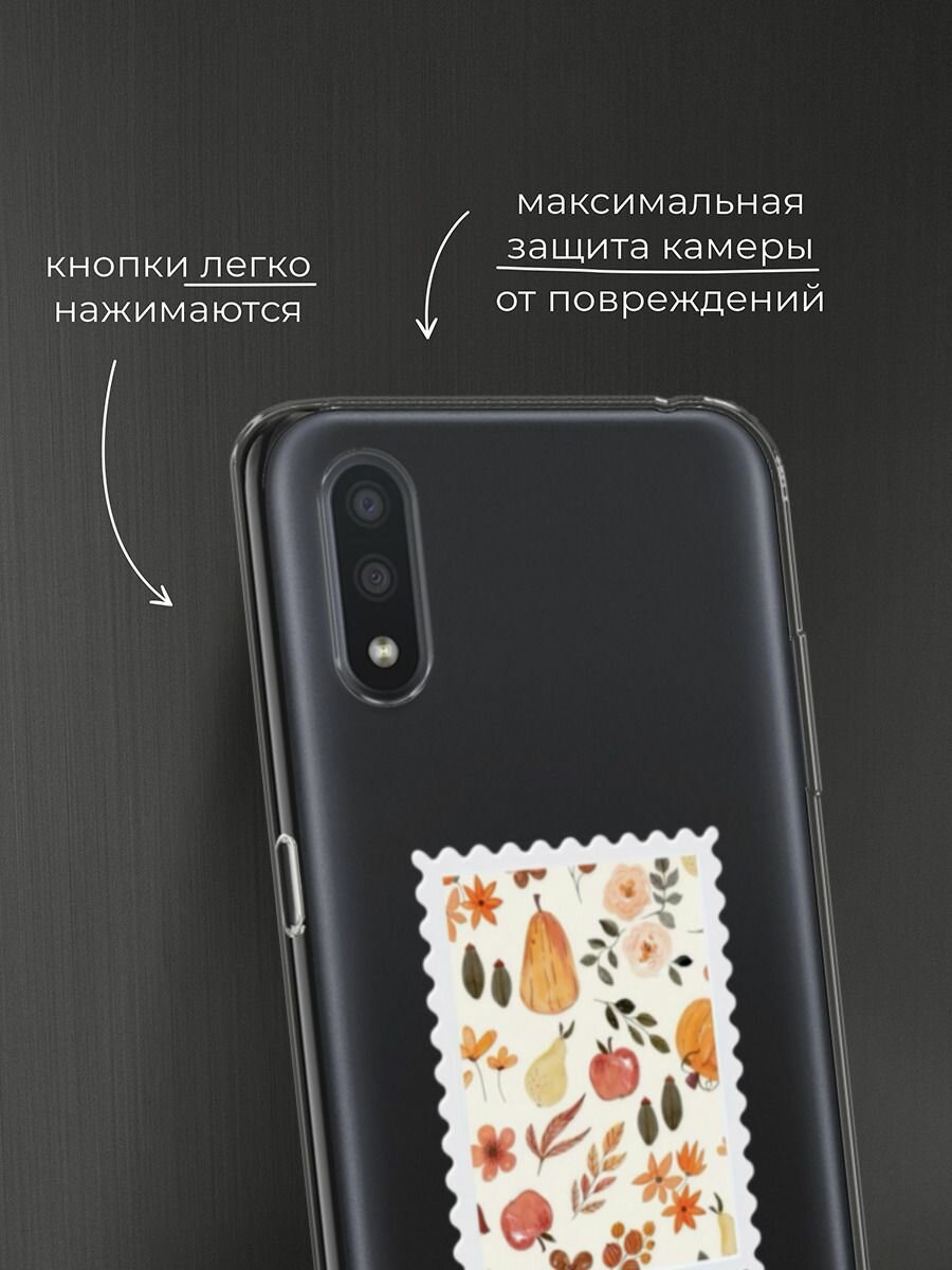 Чехол на Samsung Galaxy A01 / Самсунг Гэлакси А01 с принтом Уютный сезон — фото 1