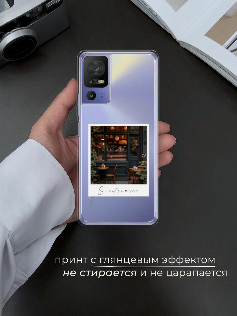 Силиконовый чехол на TCL 40 SE / ТСЛ 40 SE с принтом Sweet season — фото 1