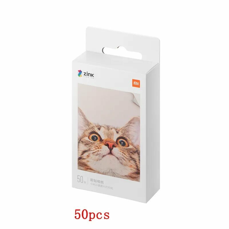 Фотобумага Xiaomi Mijia Pocket Printing, 50 шт, 3 дюйма, клейкая основа