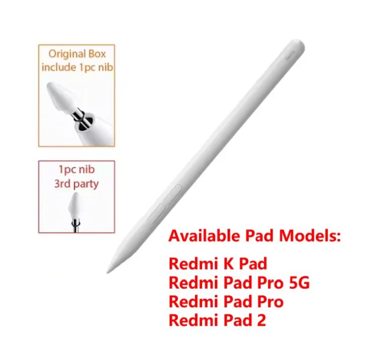 Xiaomi Redmi Stylus с нибом для Redmi Pad 2, Pro