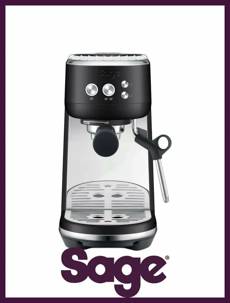 SAGE Кофеварка рожковая the Bambino SES450BTR, черный