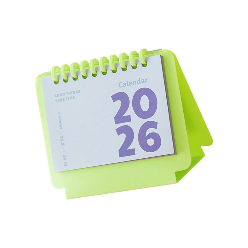 Настольный календарь на 2026 год Расческа в пластиковом переплете Многоразового использования Ежемесячный Календарь Блокнот для письма