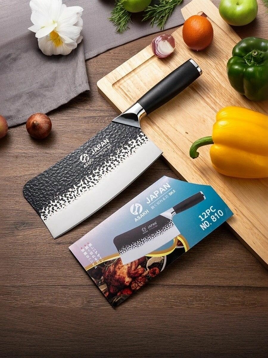 ASAKHgroup Кухонный нож для мяса, для рыбы, длина лезвия 18 см
