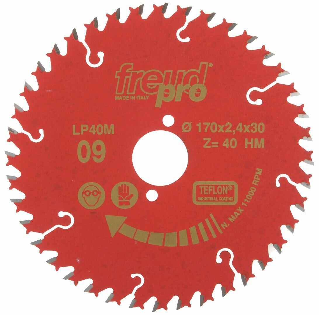 Диск пильный по дереву LP40M (170х30 мм; 40Z) FREUD PRO LP40M009