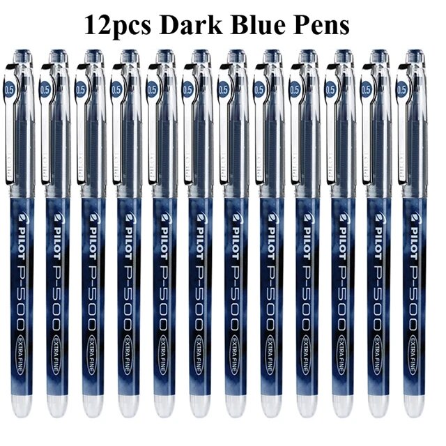 PILOT Precise P-500 гелевые ручки 0,5 мм Темно-синий, 12pcs Dark Blue