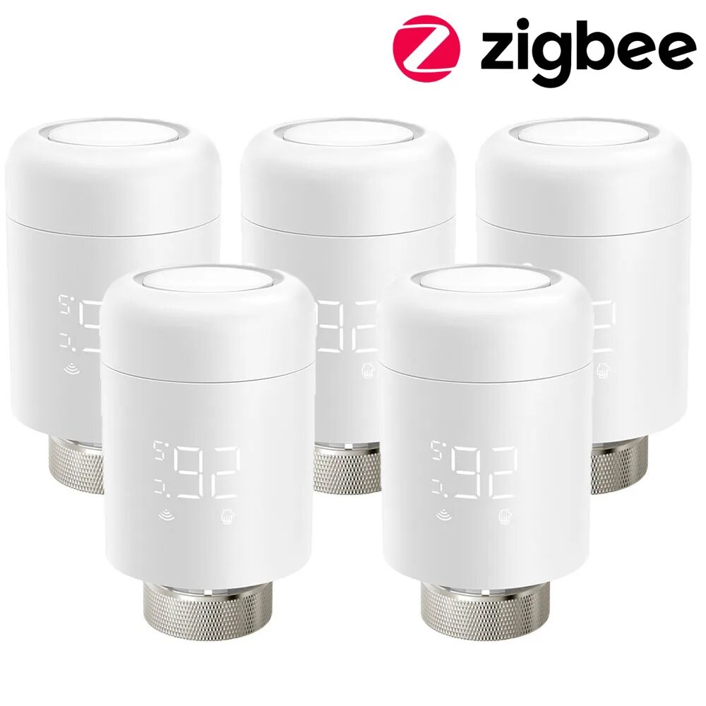 AVATTO Zigbee Термостатический клапан для радиатора (5шт)