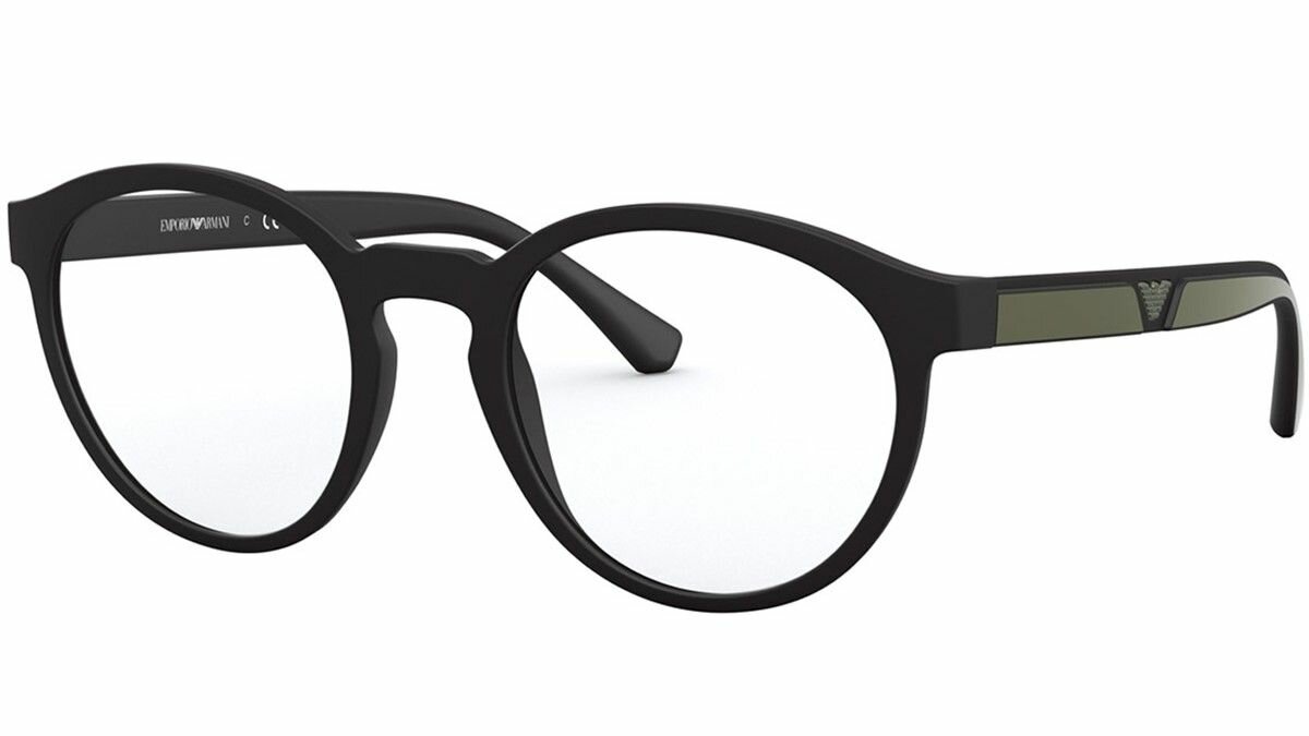 Emporio Armani 4152 5042 1W Clip-on очки для зрения круглые с клипонами оправа Армани черного цвета мужские женские (Unisex)