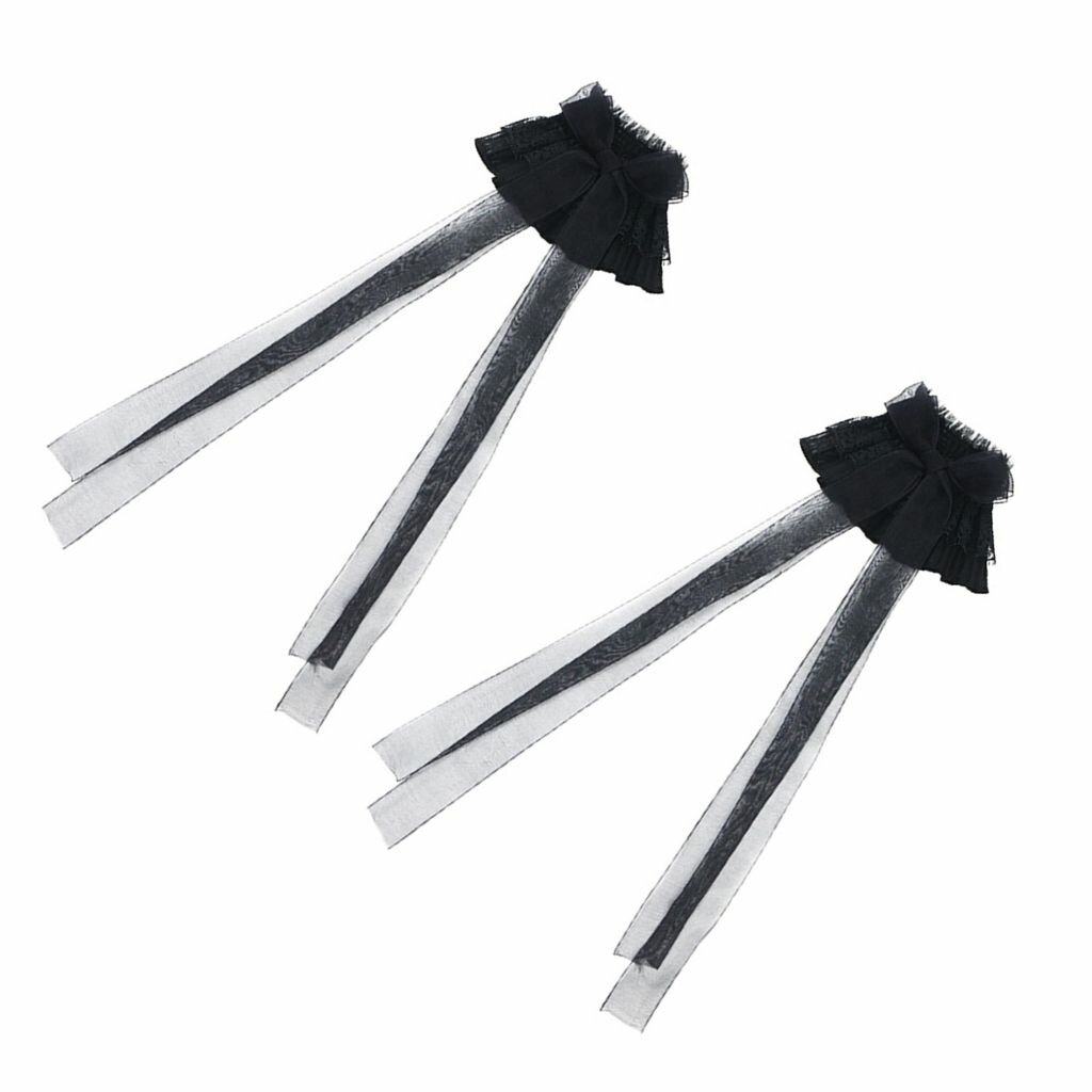 Рукав С Кружевным Бантом в Стиле Лолиты-Черный