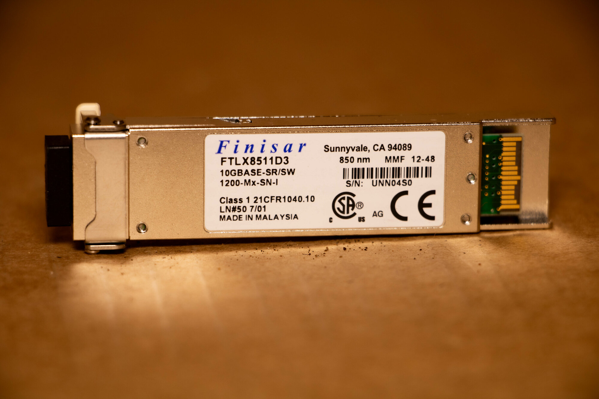 Трансивер Finisar FTLX8511D3, для многомодовых оптических волокон