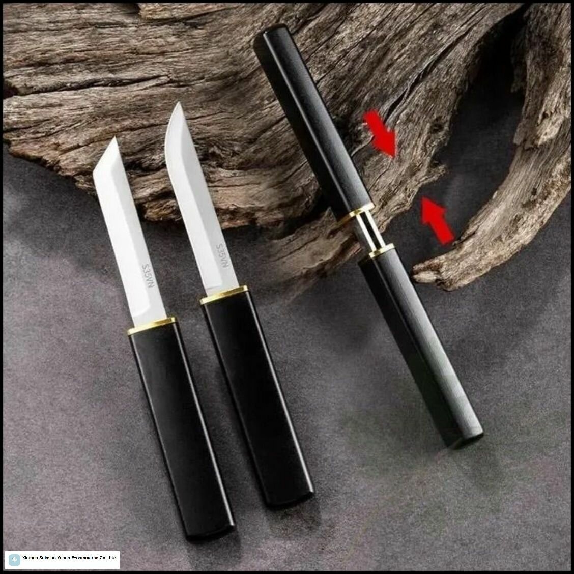 Нож столовый 1 предм. черный