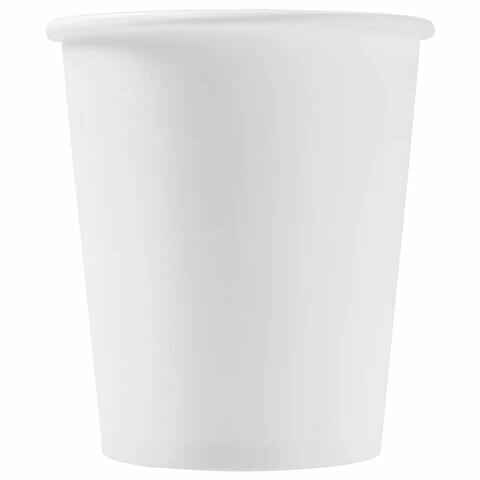 Стакан одноразовый бумажный 250/280 мл, D 80 мм, комплект 50 шт, однослойный, белый, холодное/горячее, формация, HB80-280-0000