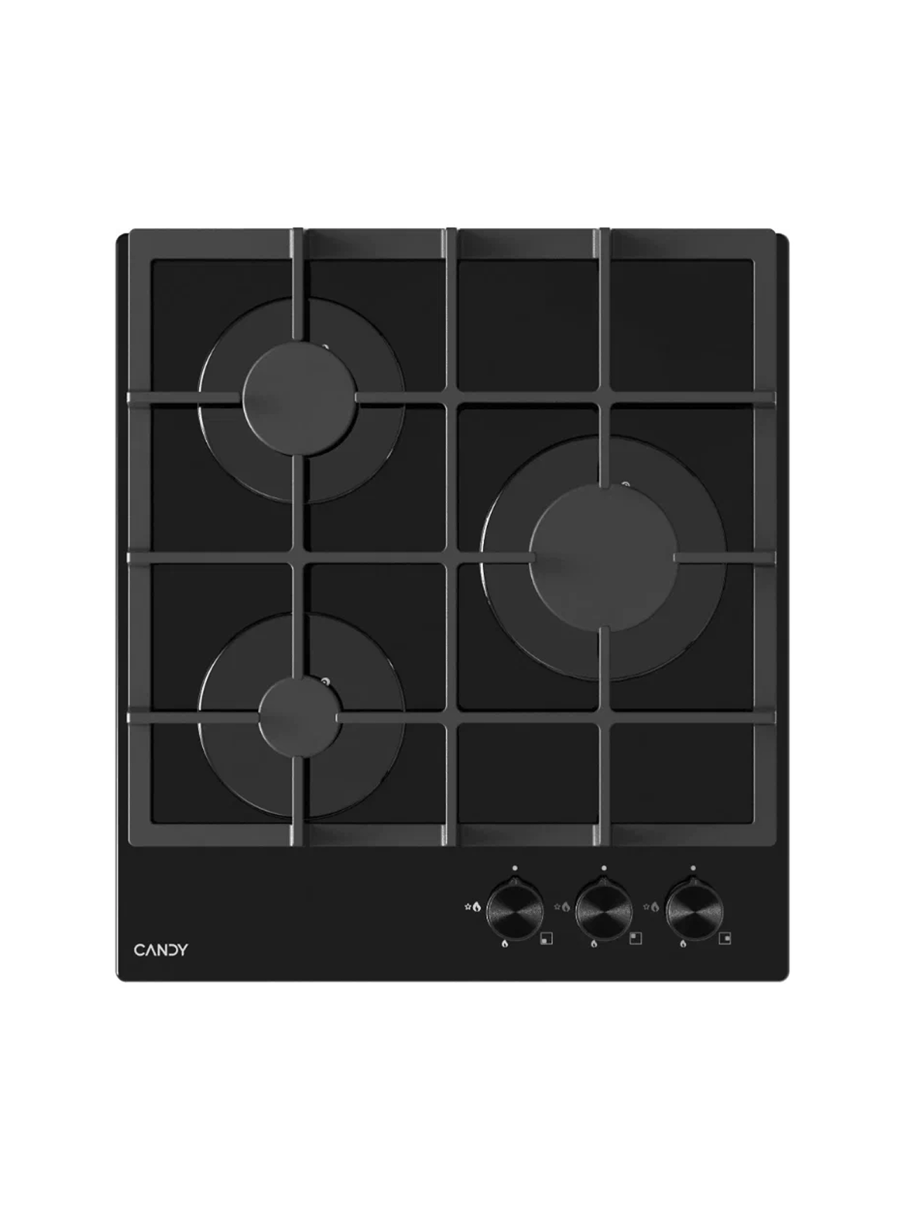 Встраиваемая варочная панель CANDY CHXG53CNB, черный, 3 конфорки