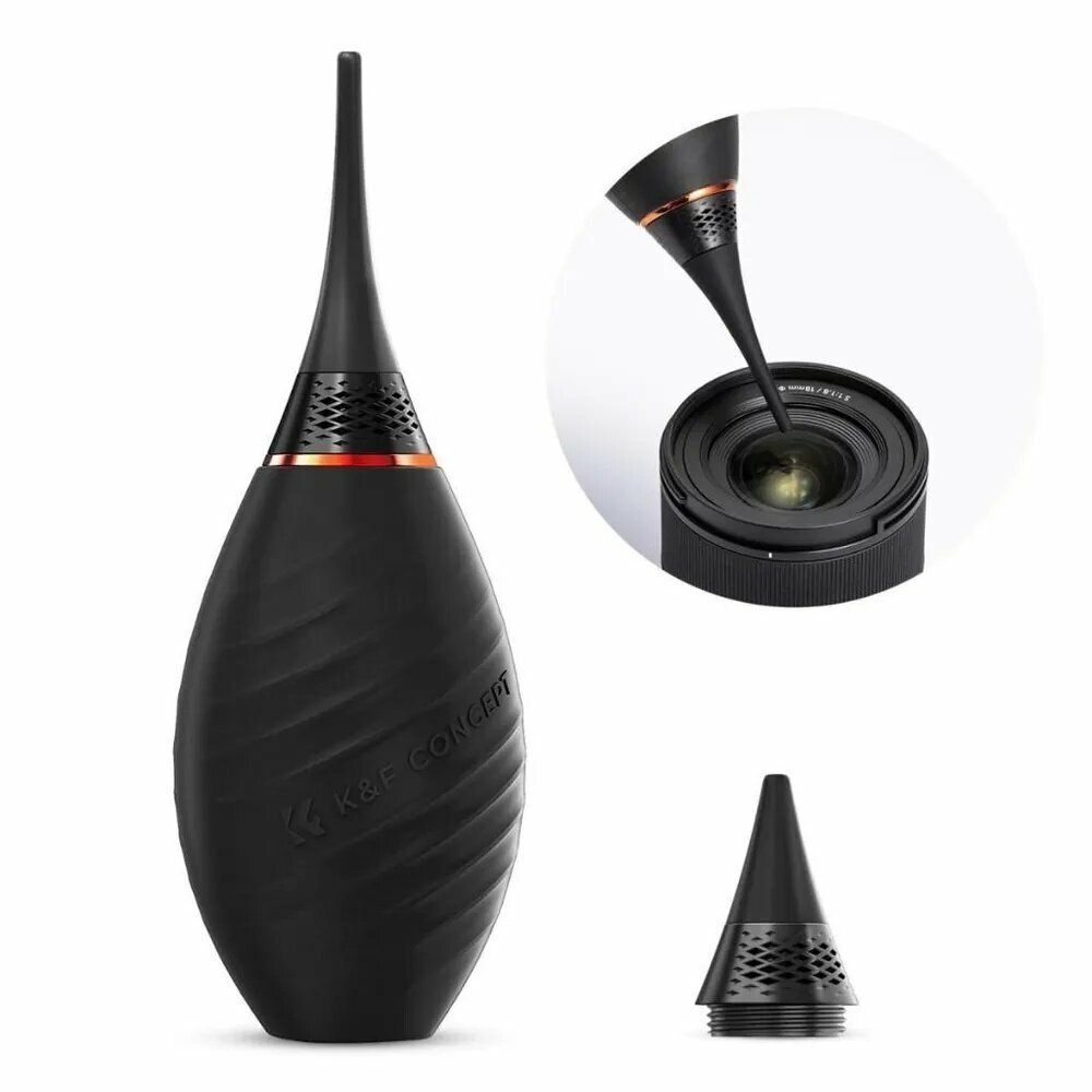Воздушный груша K&F Concept с мягким наконечником для чистки матрицы фотоаппарата, объективов, LCD экранов, музыкальных инструментов, клавиатур и фильтров телескопов