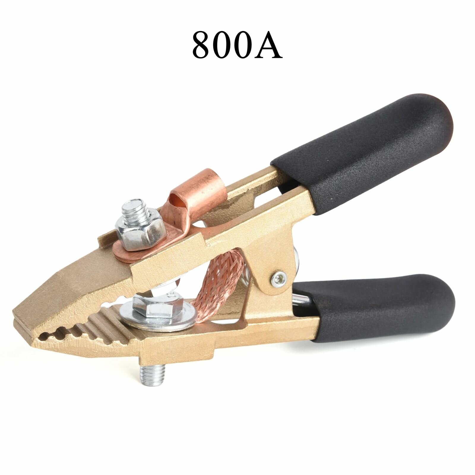 Сварочный зажим заземления 800A, сверхмощный латунный винт типа А, зажим заземления, подходит для сварочного плазменного аппарата TIG/MIG/MMA
