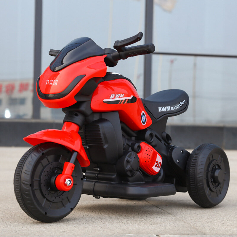 Новый детский электромобиль, самокат для детей с крутыми огнями, трехколесный мотоцикл с функцией самостоятельного вождения