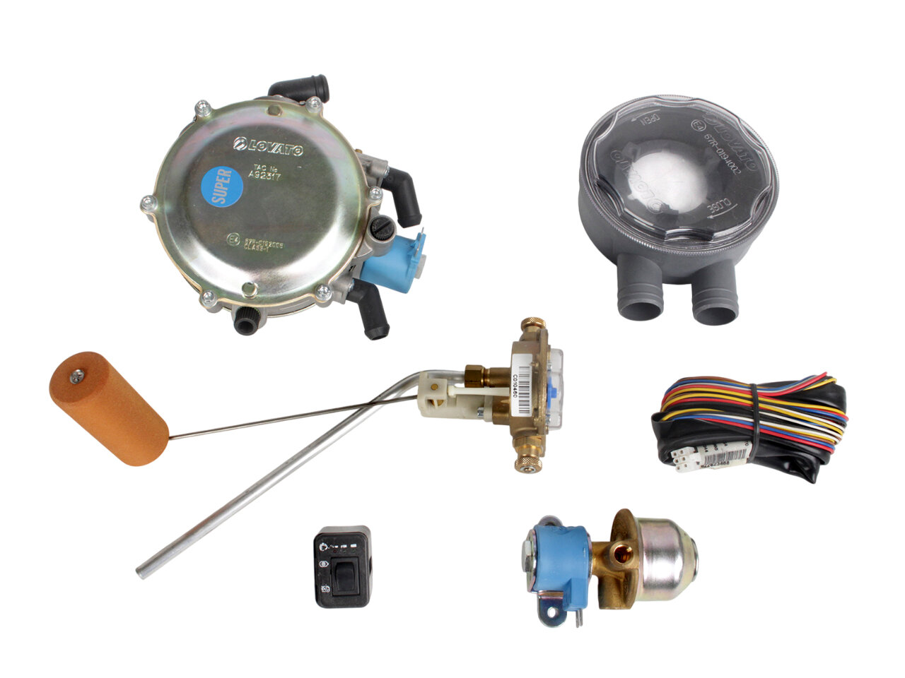 Миникит ГБО LOVATO RGE090 D6, для инжекторных авто, 50-125л. с.